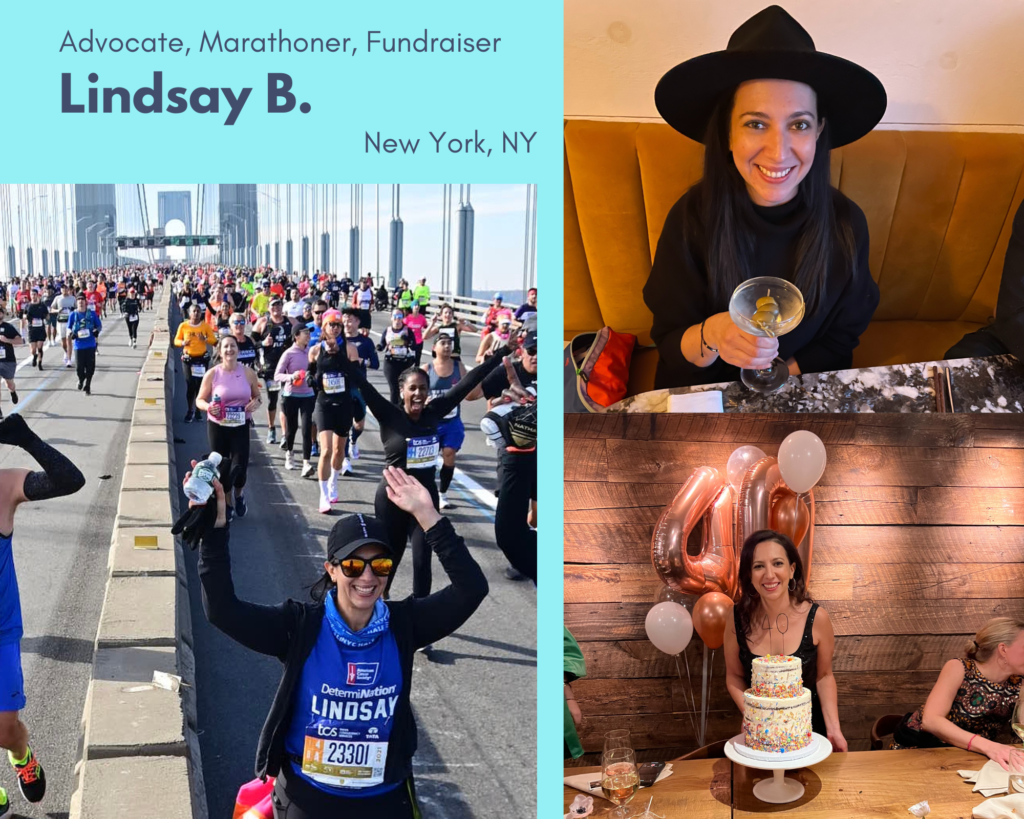 Pals Profile: Advocate, Marathoner, Fundraiser Lindsay B. - PMP Pals